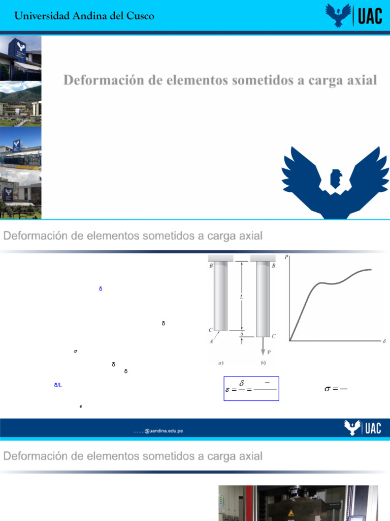2024-09-05. Deformación de elementos sometidos a carga axial | PDF ...