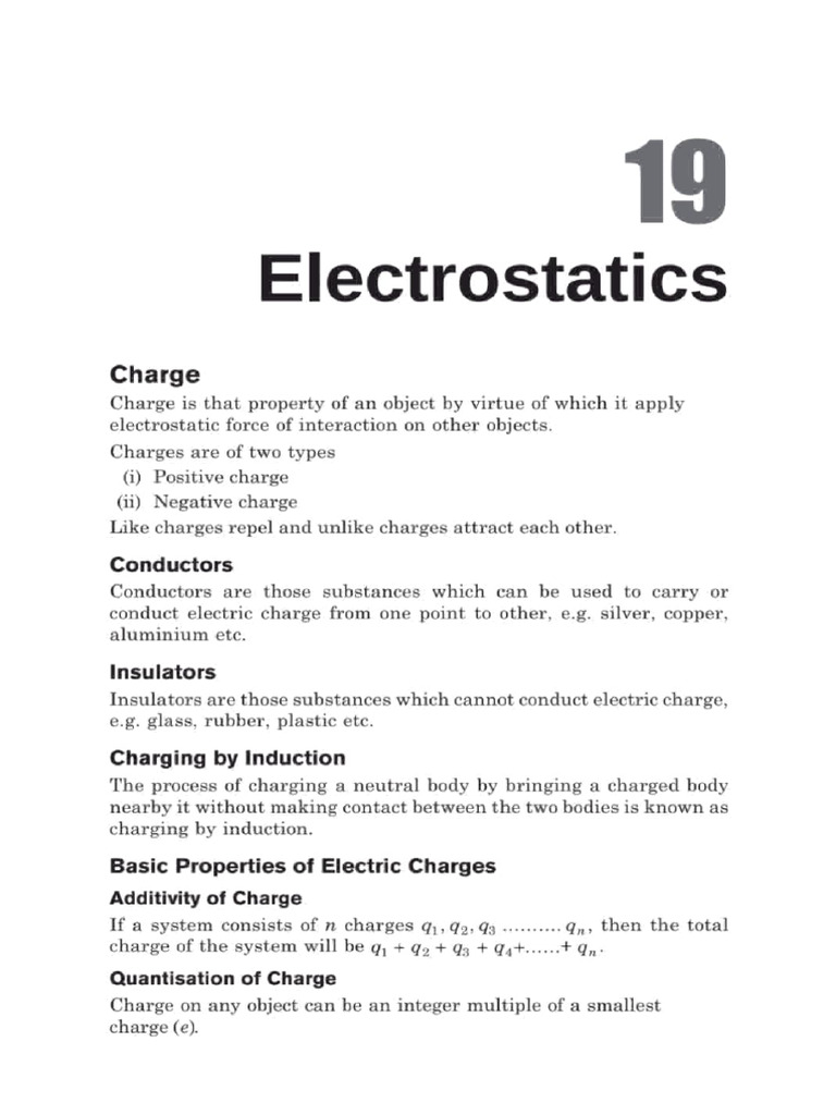 Electrostatics | PDF | Electric Charge | Dielectric Electrostatics | PDF | Electric Charge | Dielectric