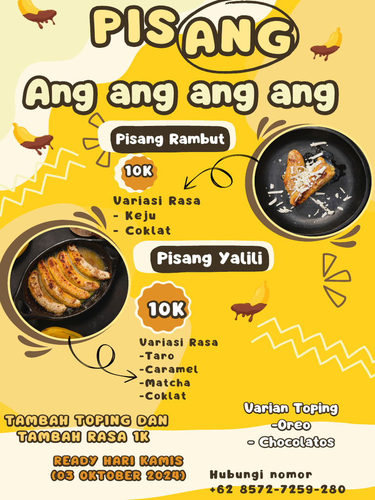 Coklat Ceria Promosi Pisang Goreng Poster 2 | PDF