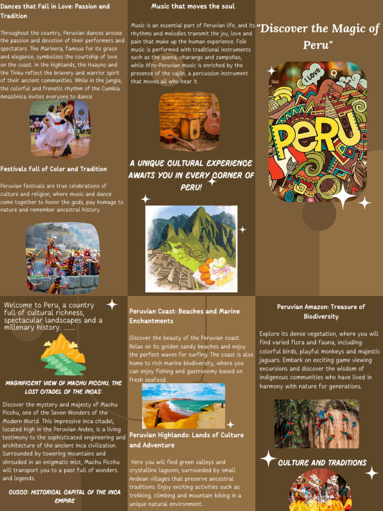 discover the magic of peru | PDF | Machu Picchu | Inca Empire