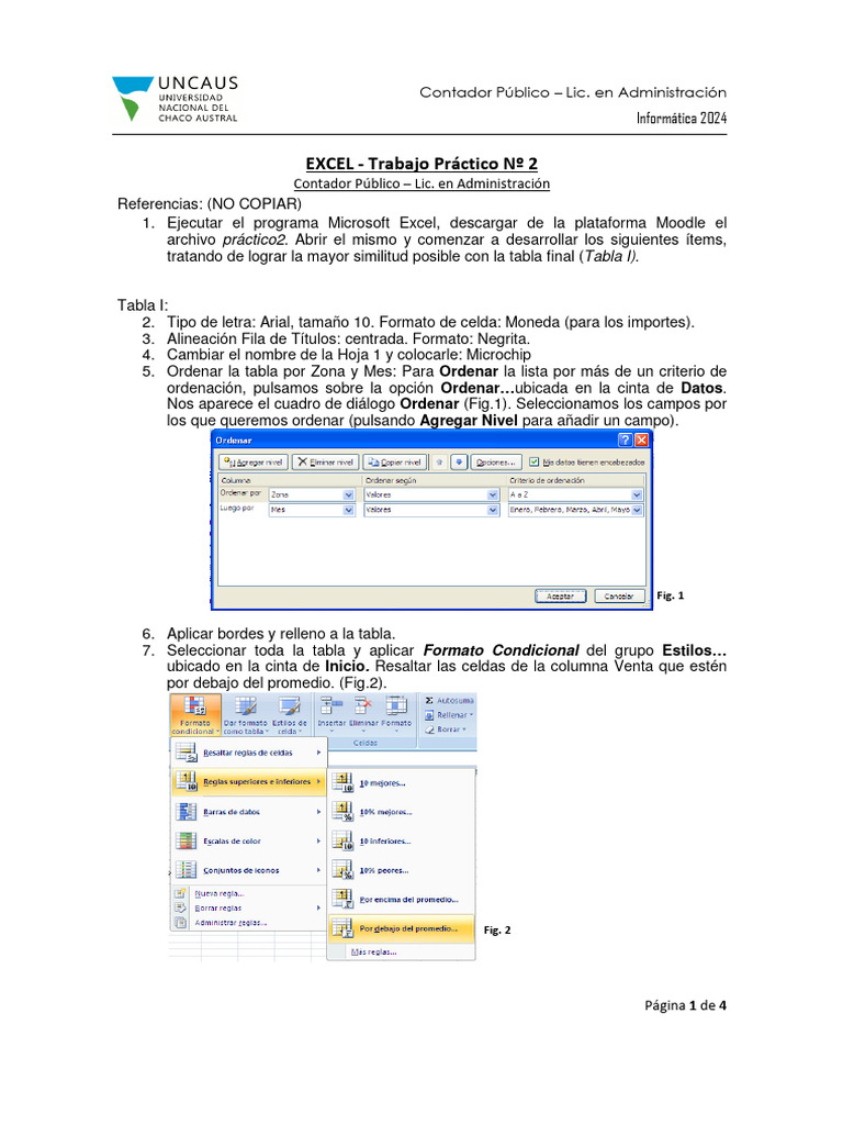 TP5 - Excel (2024) | PDF | Microsoft Excel | Informática
