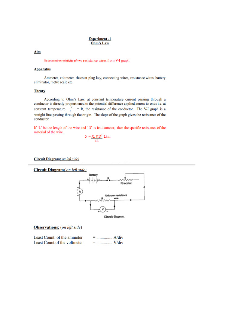 Physics Practical Experiments PDF | PDF | Science & Mathematics