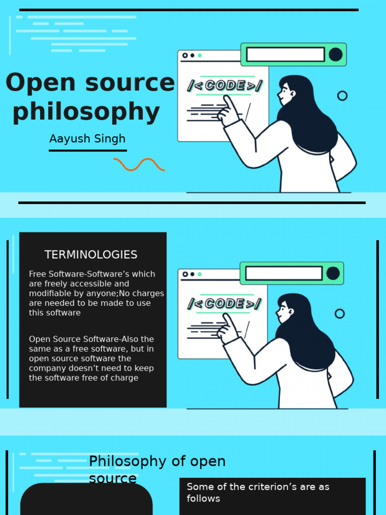 Aayush-open Source Philosophy | PDF | Free Software | Open Source
