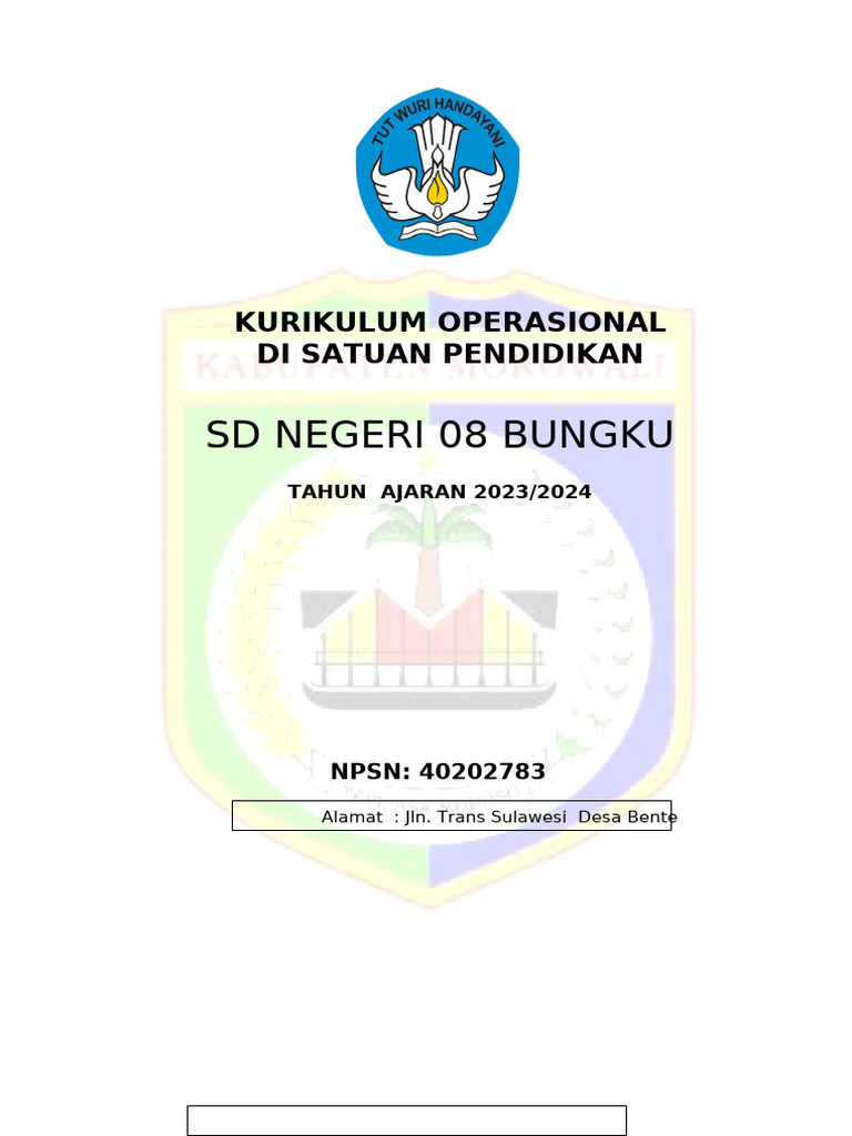 Kosp SDN 08 Bungku 2022-2023 | PDF