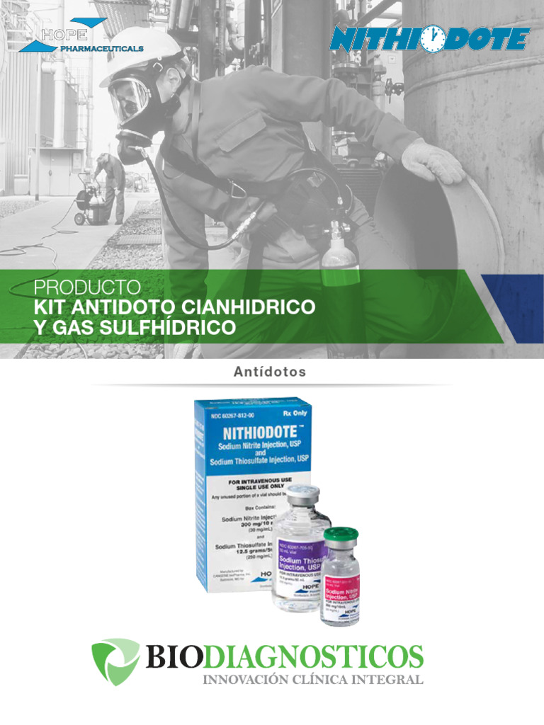 Ficha Tecnica Nithiodote | PDF | Nitrito | Especialidades Medicas