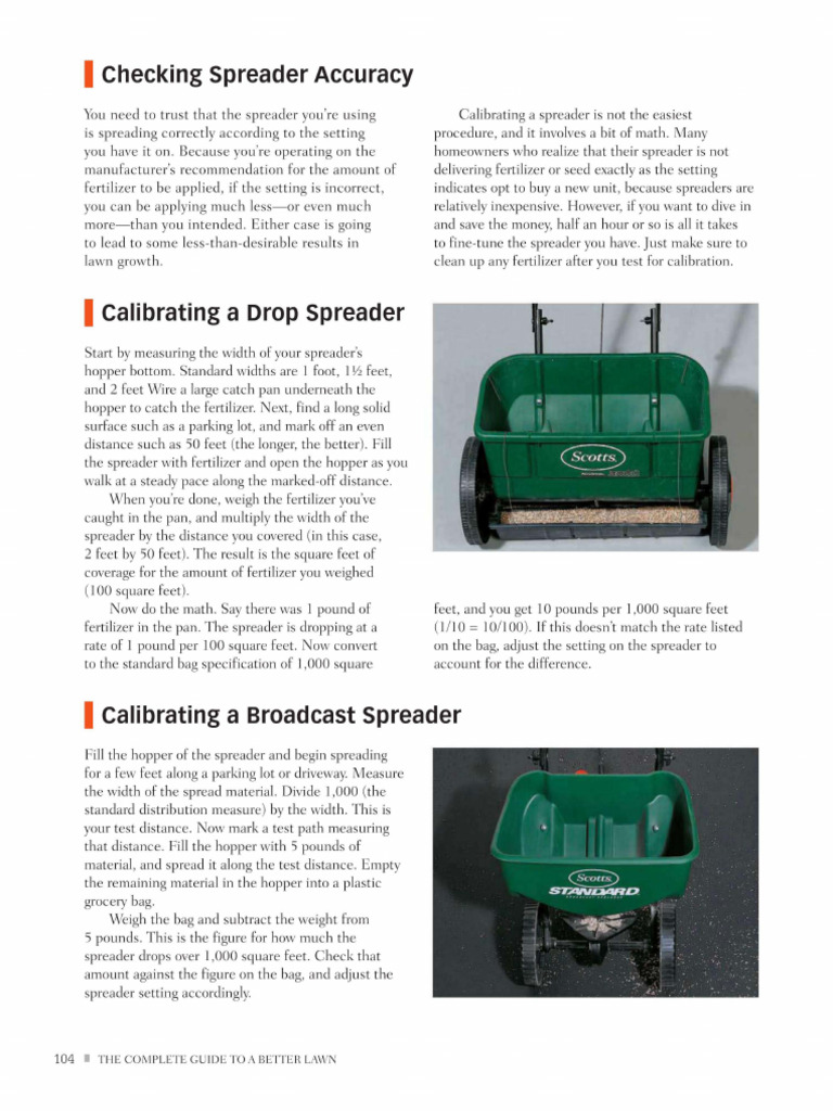 Checking Spreader Accuracy: The Complete Guide To Lawn | PDF | Lawn ...