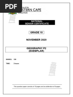 Geography Grade 10 Paper 2 (Final Examination 2022) | PDF | Water ...