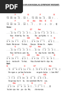Notasi dan Chord Lagu Bunda | PDF