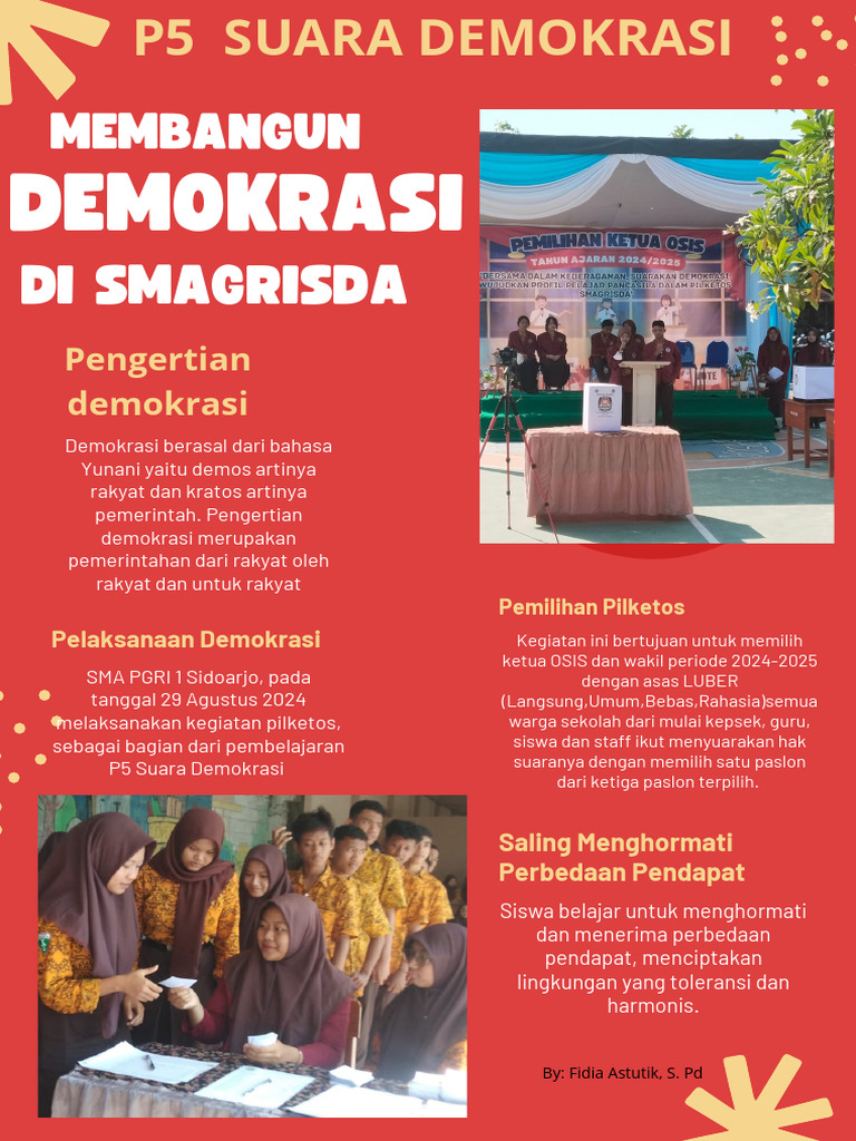 Poster Pilketos di SMAGRISDA 2024 | PDF | Ilmu Sosial