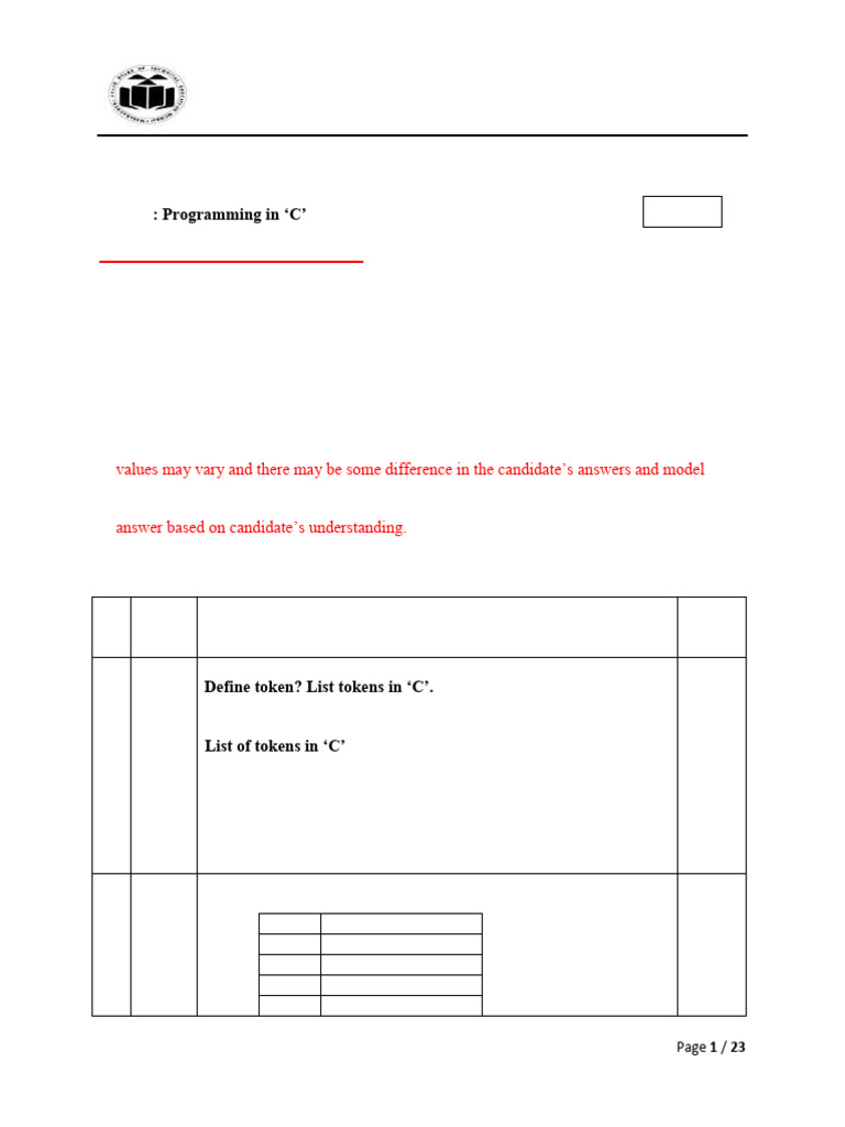 S_2017_C | PDF | Pointer (Computer Programming) | Data Type