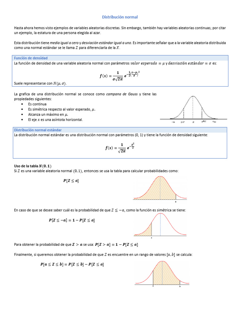 Introducción a la Distribución Normal | PDF