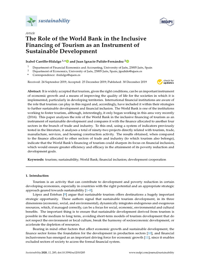 The Role of The World Bank in | PDF | Economic Growth | Financial Inclusion