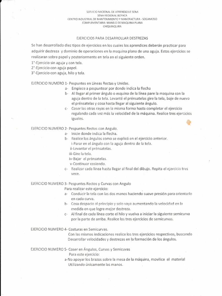 Ejercicios de Destrezas 1 | PDF