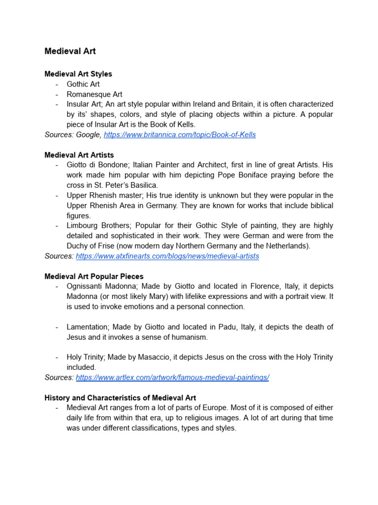 Art App - Medieval and Renaissance Art | PDF | Renaissance Art | Renaissance