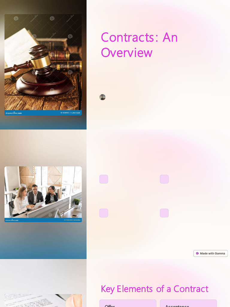 Contracts An Overview | PDF | Law Of Obligations | Common Law