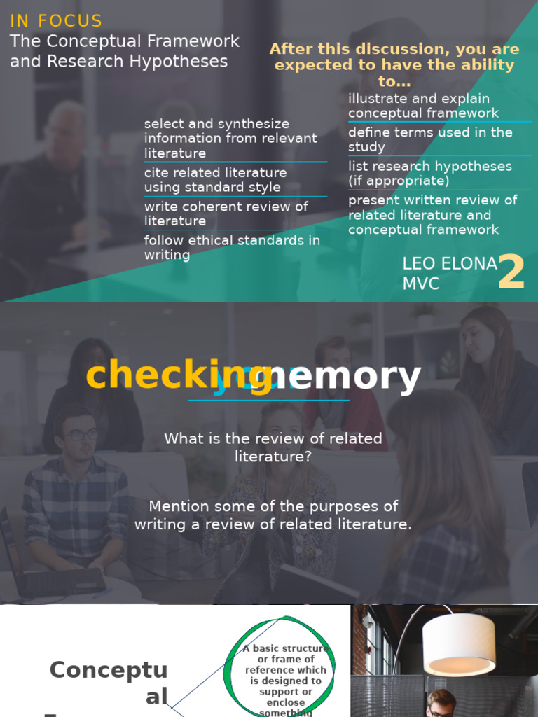 4th Presentation Conceptual - Framework MVC | PDF | Hypothesis | Cognition