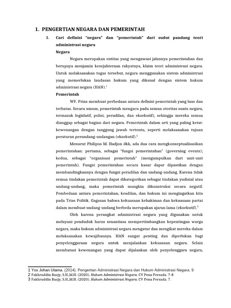 Pengertian Negara Dan Pemerintah | PDF | Politik