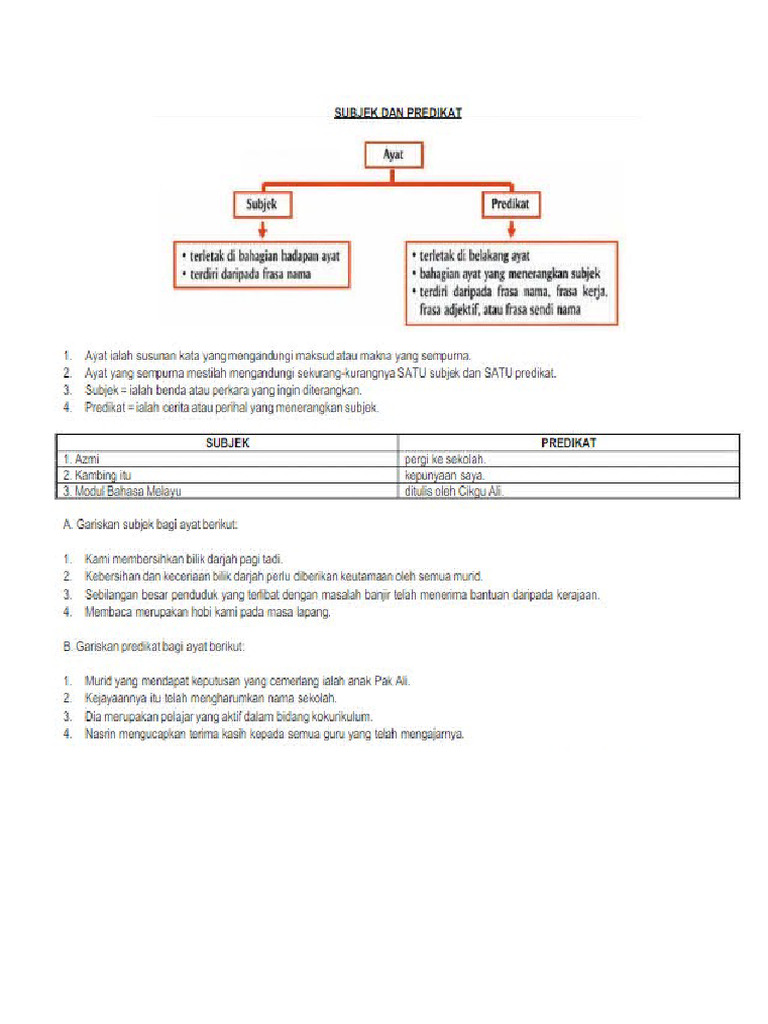 Sub Jek Predi Kat | PDF