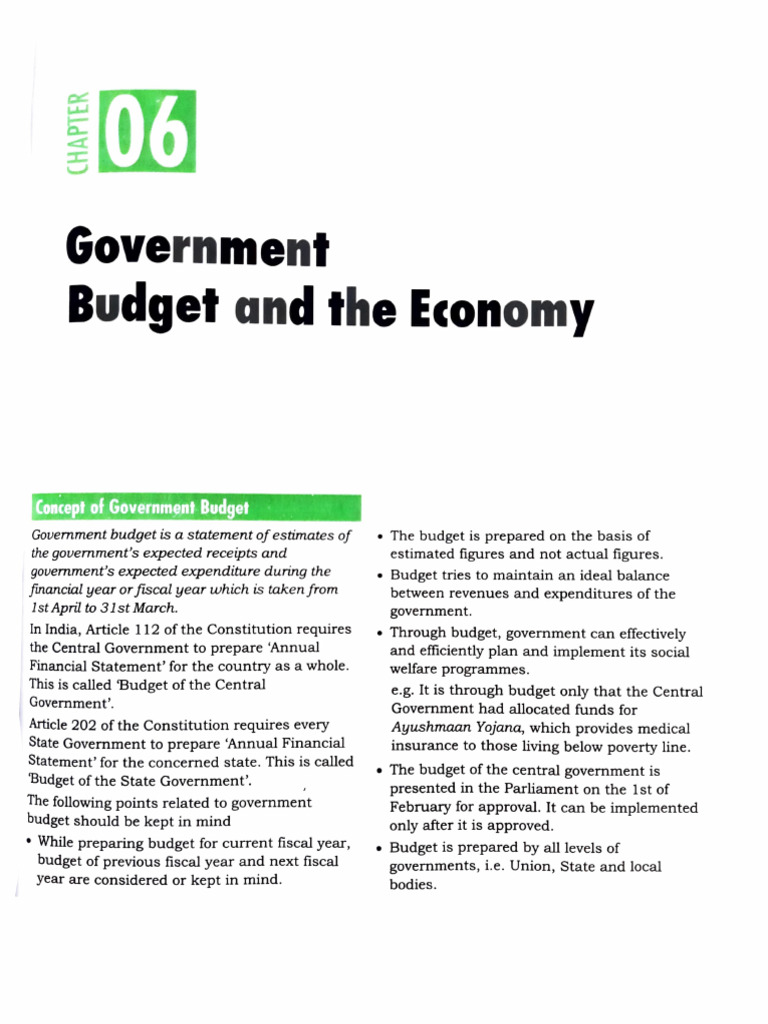 Government Budget Overview and Objectives | PDF | Taxes | Government Budget