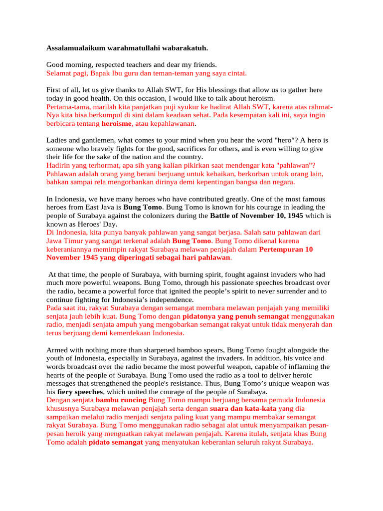 Bahan Pidato English | PDF | Seni & Disiplin Bahasa | Kajian Bahasa Asing