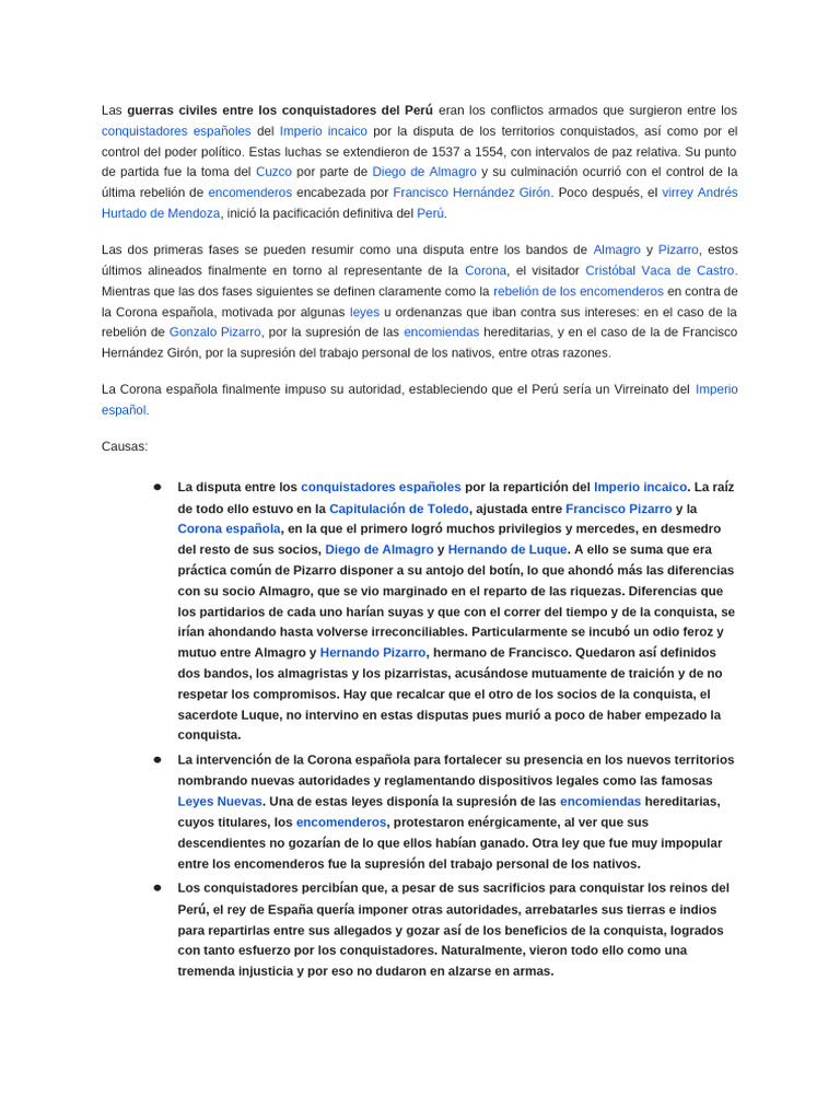 Conquistadores Españoles Imperio Incaico Capitulación de Toledo Francisco Pizarro Corona ...