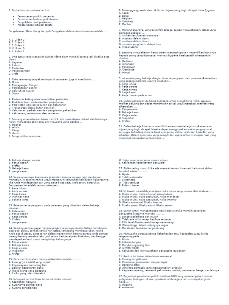 Soal Kwu 12 2023 | PDF