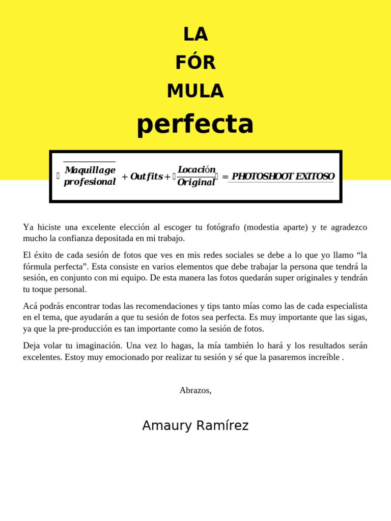 La Fórmula Perfecta Pdf