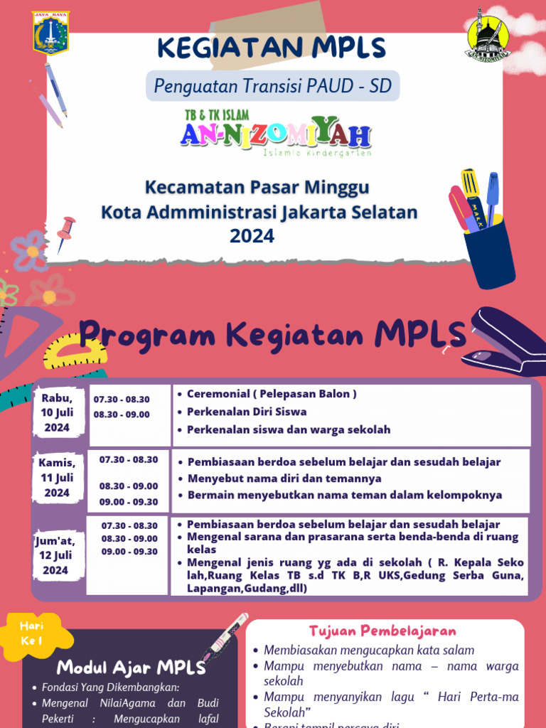 Laporan MPLS 2024 (2) - Compressed | PDF | Seni & Disiplin Bahasa | Pengembangan Diri