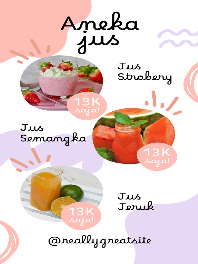 Menu Aneka Minuman Jus Cerita Instagram - 20241025 - 092158 - 0000 | PDF