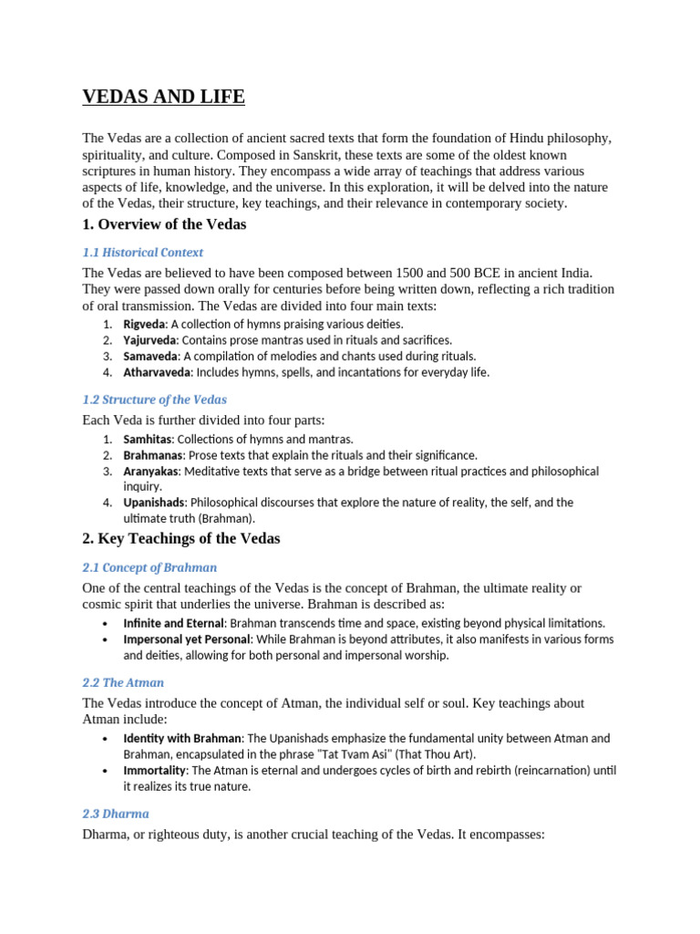 Vedas | PDF | Vedas | Brahman