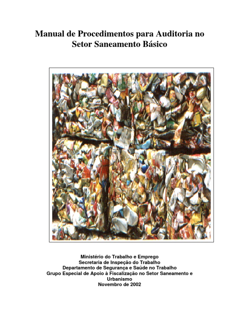 Manual de Procedimetnos para o Setor de Sane Amen To Básico | PDF