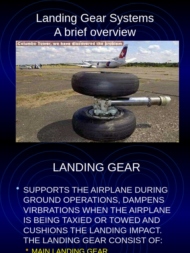 Aircraft Landing Gear Guide | PDF | Landing Gear | Steering