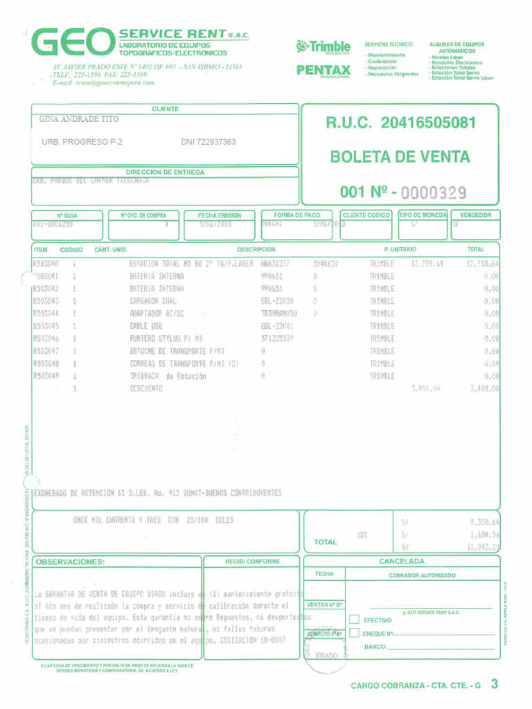 Boleta de Venta | PDF