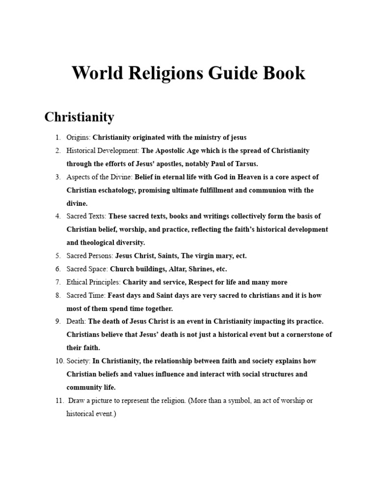 Comprehensive Guide to World Religions | PDF | Faith | Spirituality