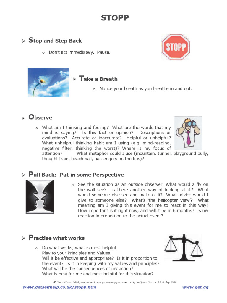 STOPP | PDF | Career & Growth | Self-Improvement