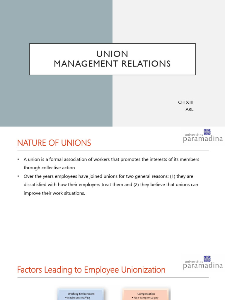Understanding Union Management Relations | PDF | Strike Action ...