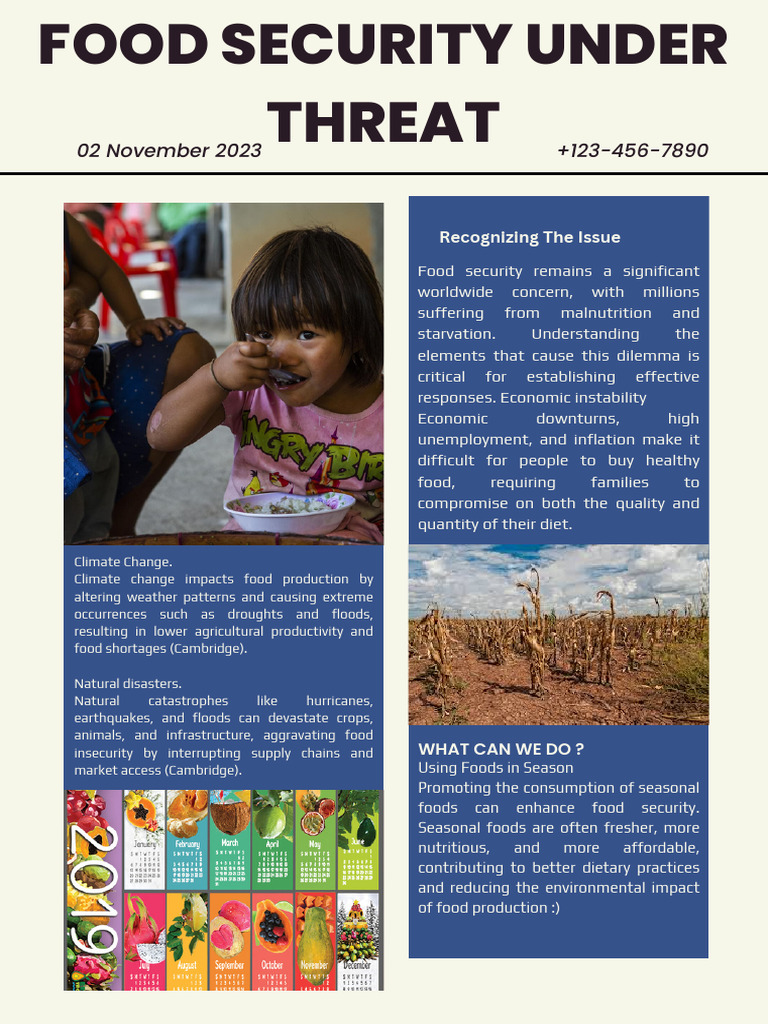 Food Security Under Threat | PDF | Food Security | Malnutrition