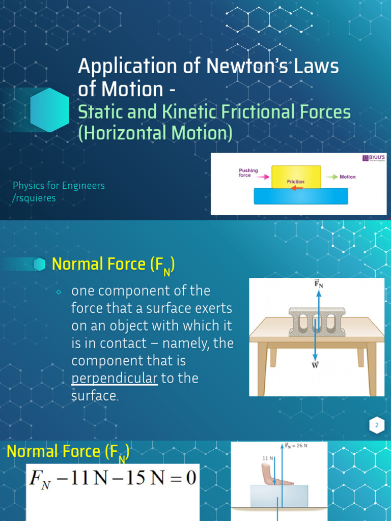 NLM-Static & Kinetic Frictional Forces (Horizontal Motion) | PDF ...