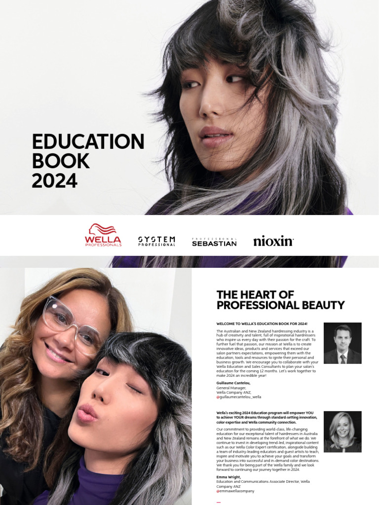 Wella Professionals 2024 Education Book - ANZ | PDF | Hairdresser