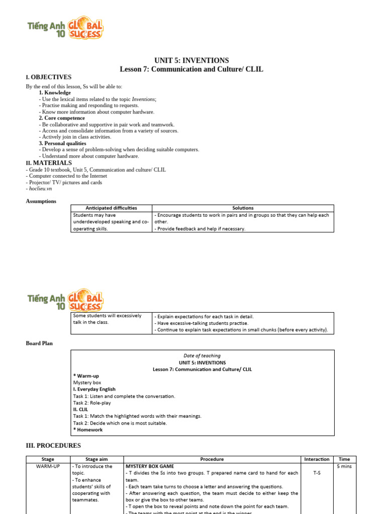 TA10-Unit 5 | PDF | Communication | Conversation