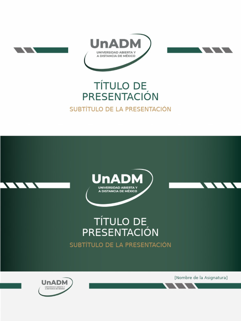 Plantilla PPT UnADM | PDF