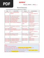 Japan Visa Sample Itinerary & Cover Letter Shareable | PDF | Travel ...