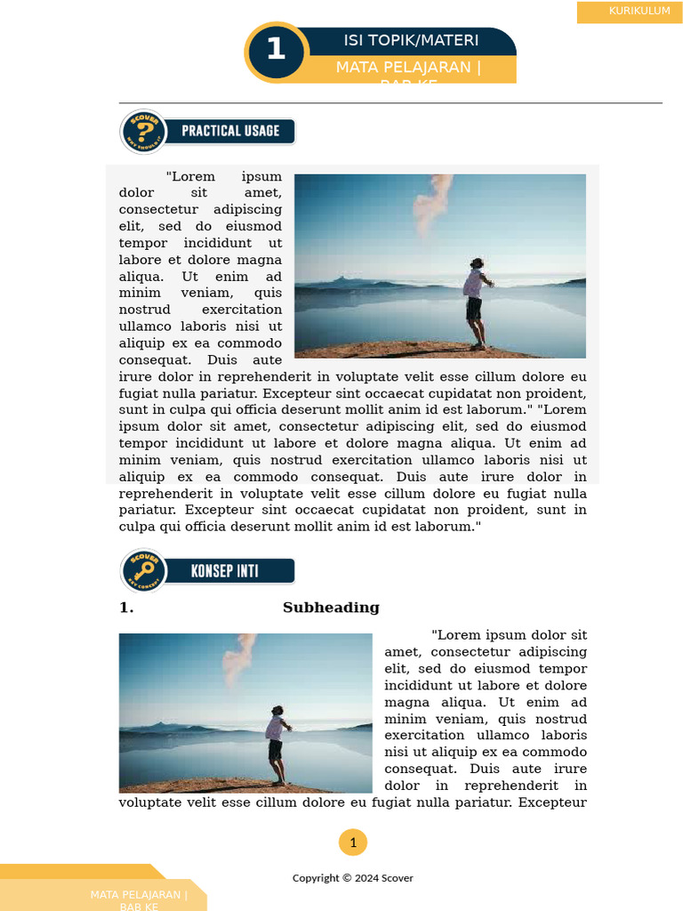 Template Modul Word b5 | PDF