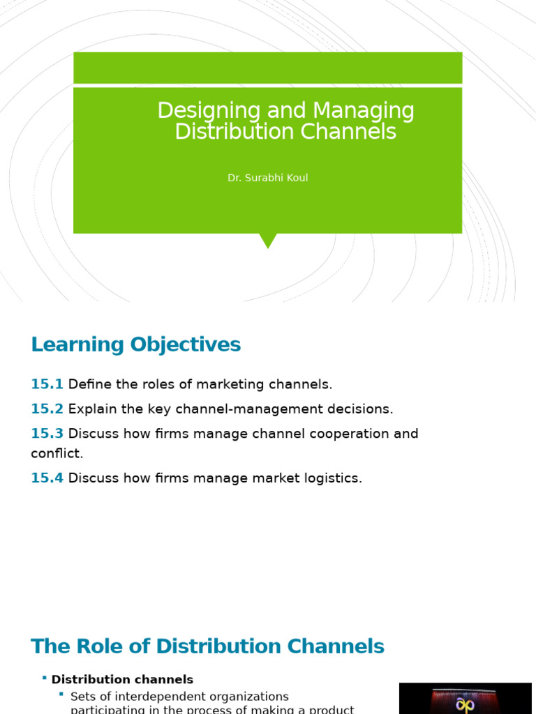 Managing Distribution Channels Effectively | PDF | Franchising | Marketing