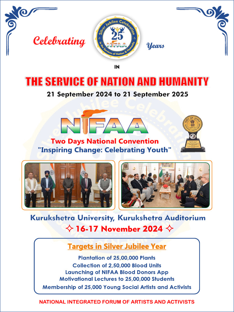 Silver Jubilee NIFAA Brochure | PDF