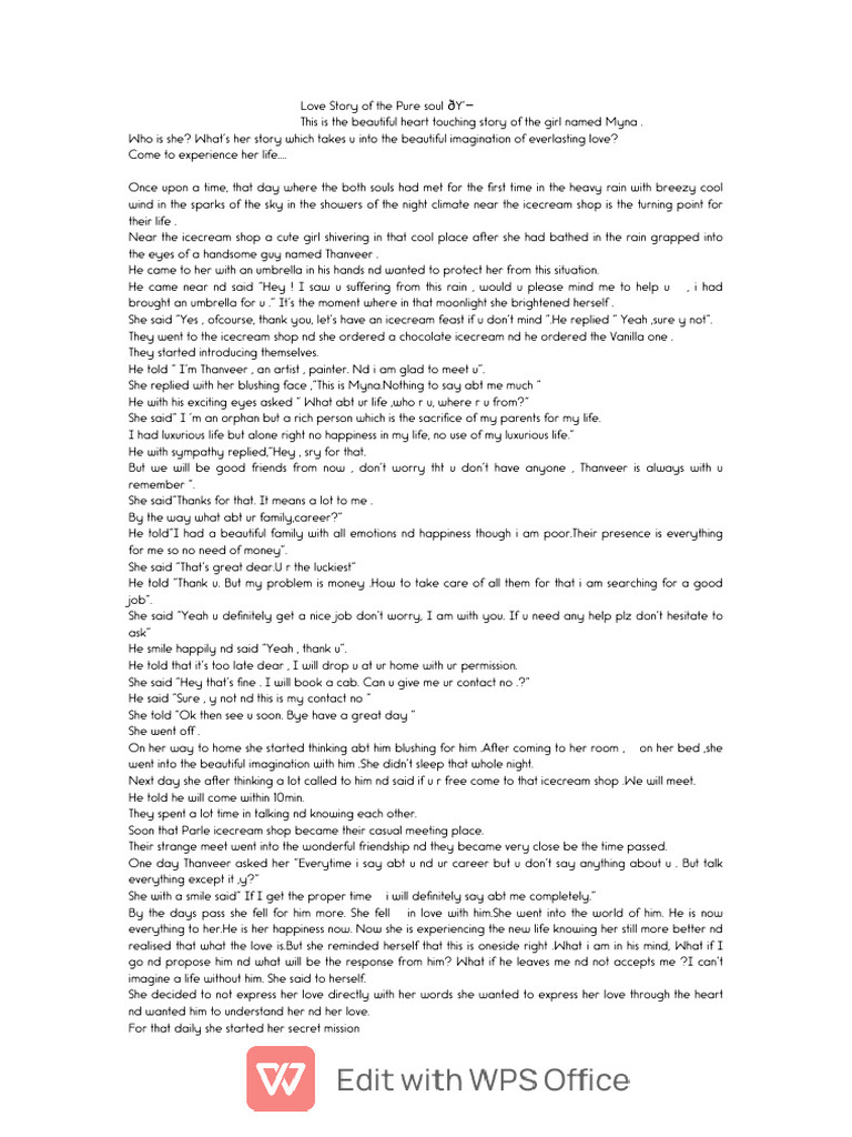 Love story yuj | PDF | Love