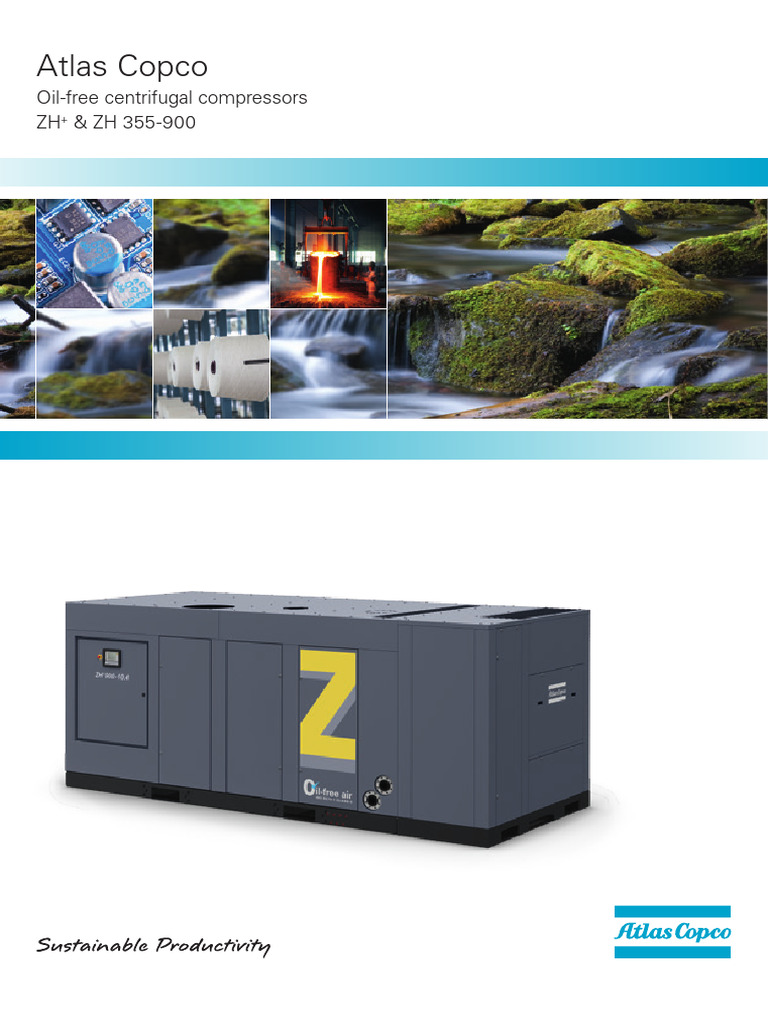 ZH+ & ZH 355-900 Oil-Free Compressors | PDF | Pump | Mechanical Engineering