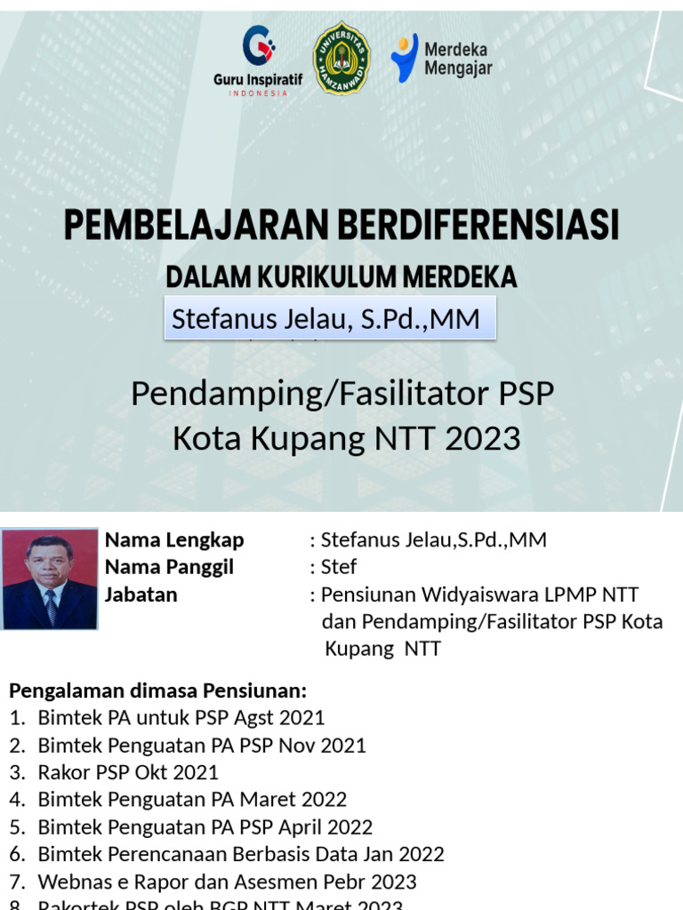 Pembelajaran Berdiferensiasi Kurikulum Merdeka | PDF | Karier & Perkembangan