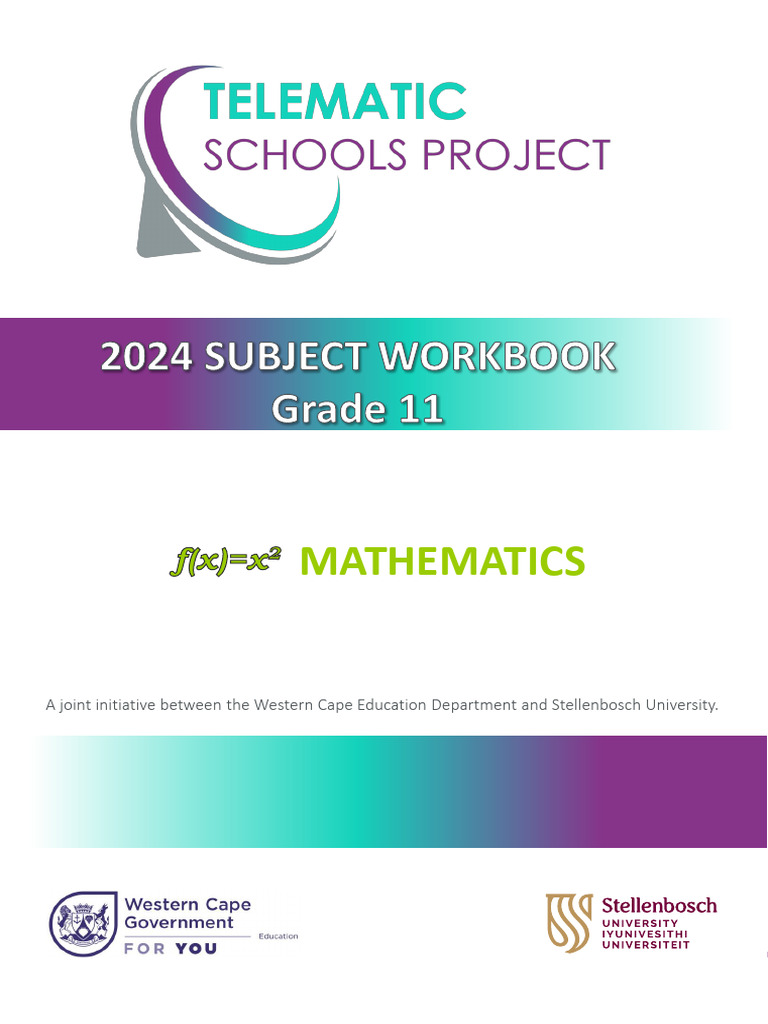Grade 11 Mathematics Workbook 2024 | PDF | Circle | Asymptote