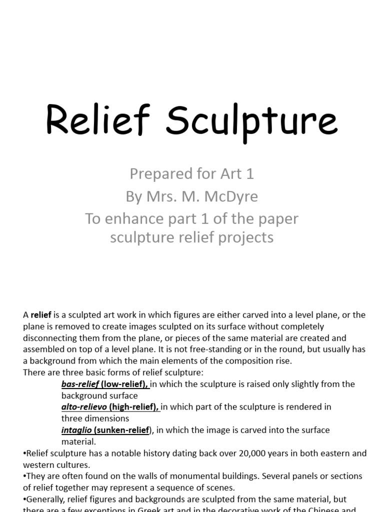 Relief Sculpture Lesson For Web | PDF | Relief | Sculpture